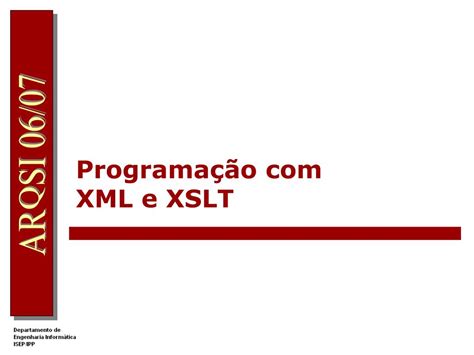 Ppt Programação Com Xml E Xslt Powerpoint Presentation Free Download