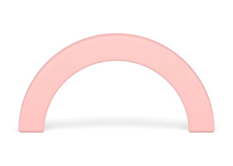 Premium Vector Pink Wide Archway Geometric Entrance Basic Foundation