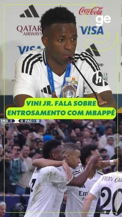 Vídeo Vini Jr Falou Sobre O Entrosamento Com Mbappé No Real Madrid