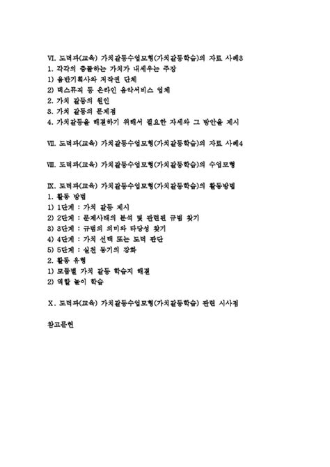 도덕과교육 가치갈등수업모형가치갈등학습의 의의와 학습단계 도덕과교육 가치갈등수업모형가치갈등학습 자료 사례1~4 도덕과교육 가치갈등수업모형가치갈등학습 수업