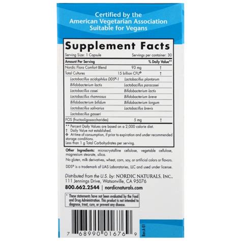 Nordic Naturals Nordic Flora Probiotic Comfort