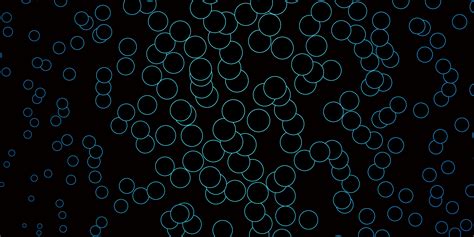 Dark Blue Vector Pattern With Spheres Glitter Abstract Illustration With Colorful Drops Design
