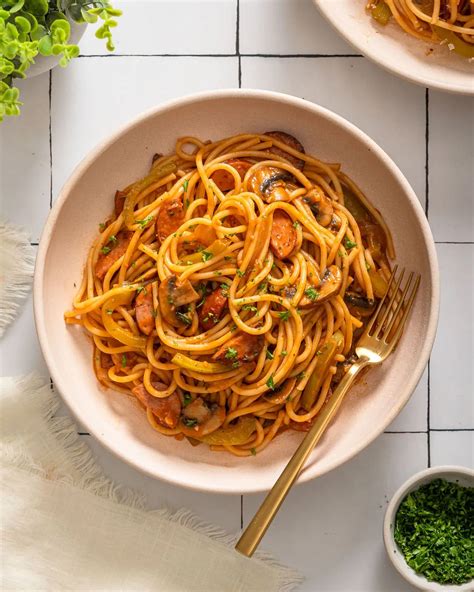 20 Minute Spaghetti Napolitan Japanese Ketchup Pasta