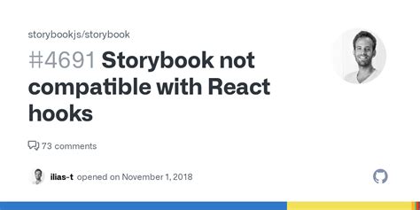 Storybook Not Compatible With React Hooks · Issue 4691 · Storybookjs
