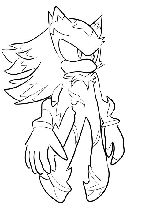 Sonic Mephiles The Dark Coloring Pages