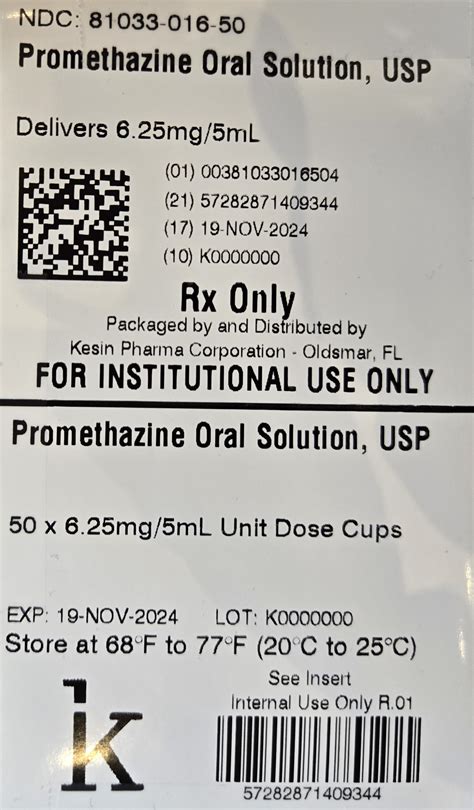Dailymed Promethazine Hydrochloride Solution