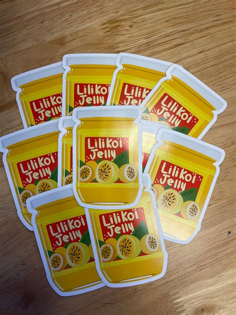 Lilikoi Jelly Sticker Decal Etsy