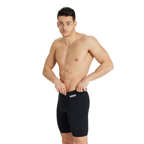 Arena Team Solid Swim Jammer Blackwhite Arena Decathlon