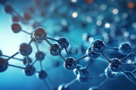 Premium Photo 3d Illustration Molecule Structure Scientific Medical Background With Atoms And