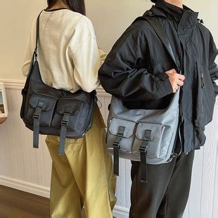 斜挎包男士潮牌工装帆布学生邮差包ins背包女休闲百搭单肩双肩包 阿里巴巴
