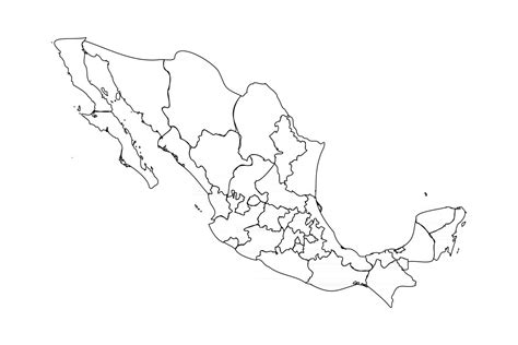 Doodle Map Of Mexico With States 2549171 Vector Art At Vecteezy