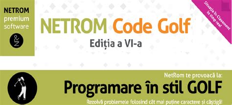 Netrom Code Golf 2018 E Avizier Departamentul De Informatică