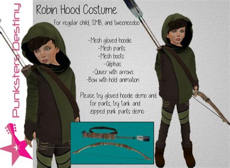 Second Life Marketplace Pd Robin Hood Costume