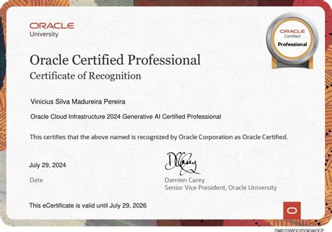 Vinicius Madureira On Linkedin Oracle Oci Cloud Artificialintelligence Ai Generativeai