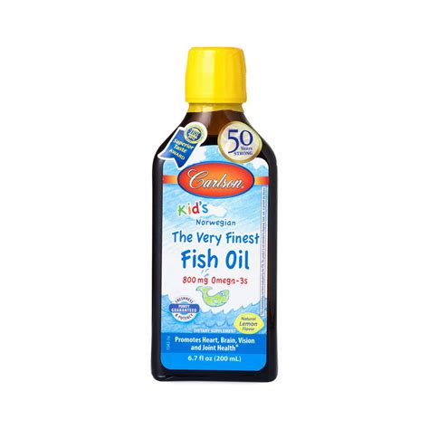 Lemon Kids Very Finest Fish Oil by Carlson Labs - Thrive Market
