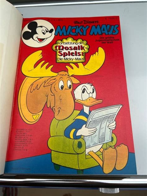 1975 Micky Maus Kompletter Jahrgang Nr 1 52 Originale Gebraucht In