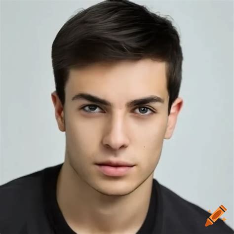 Handsome Young Man Short Hair Brunette Hair On Craiyon