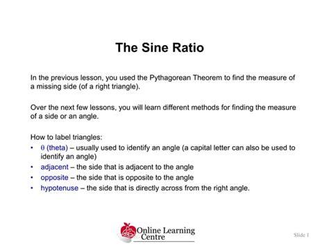 Mwa10 7 2 Sine Ratio Ppt