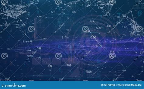 Animation Of Circle Spinning Numbers And Dots Connected With Lines