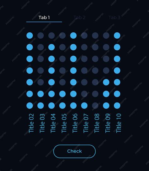 Premium Vector Vertical Dot Chart Ui Element Template