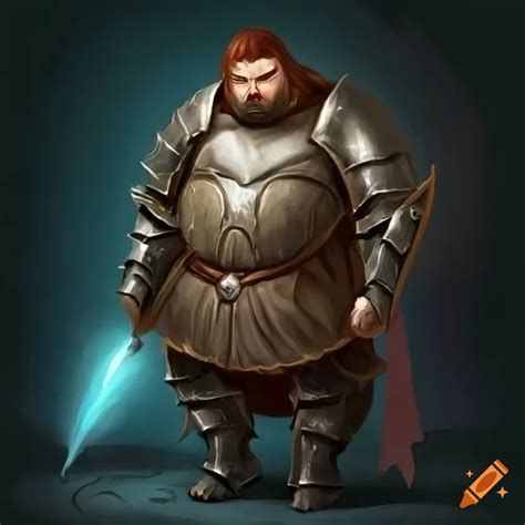 Fantasy Overweight Knight In Armor On Craiyon