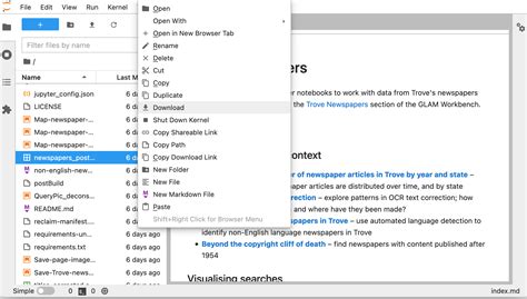Using Docker Glam Workbench