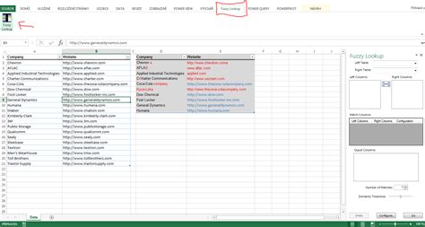Excel Fuzzy Lookup Guide Comparing Lists with Example Jan Zedníček