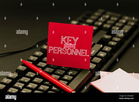 Sign Displaying Key Personnel Concept Meaning Program Directors