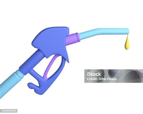 흰색 배경에 드롭 오일이 있는 3d 가솔린 연료 펌프 노즐 석유 산업 및 급유 서비스 개념 3d 렌더링 3차원 형태에 대한 스톡 사진 및 기타 이미지 Istock