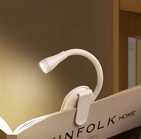 Купить книжный светильник Лампа для чтения книг на прищепке портативный настольный фонарик с