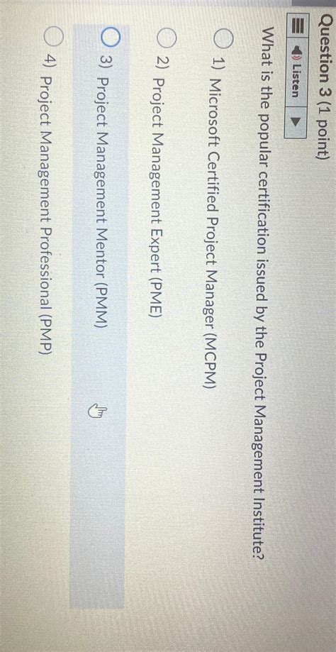 solved question 3 1 ﻿point listenwhat is the popular