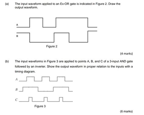 A The Input Waveform Applied To An Ex OR Gate StudyX
