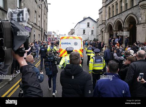A Garda Van Leaves Sligo District Court Carrying Yousef Palani Who Has