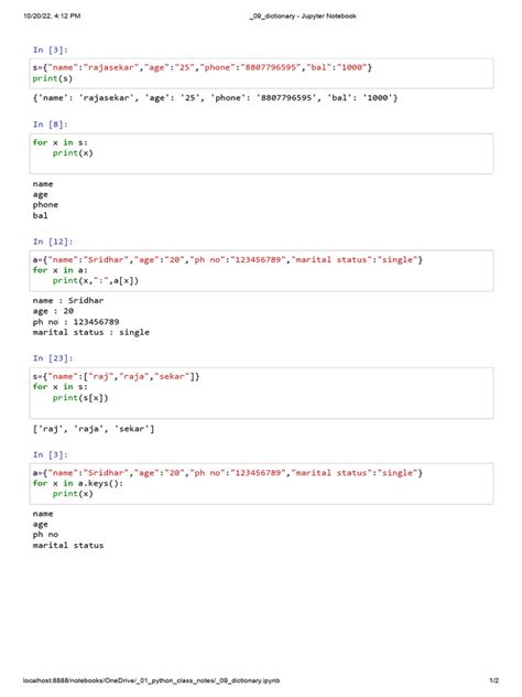 09dictionary Jupyter Notebook Pdf