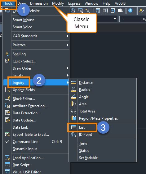 ★how To Inquire About Objects Information In Zwcad Technical