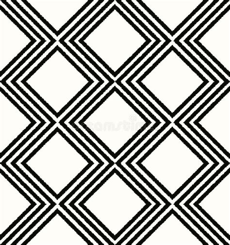 Seamless Geometric Rhombus Mesh Pattern Stock Vector Illustration Of