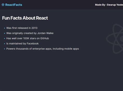 GitHub Swarupyeole React Info This Is A React Project Which Gives Us The Basic Information