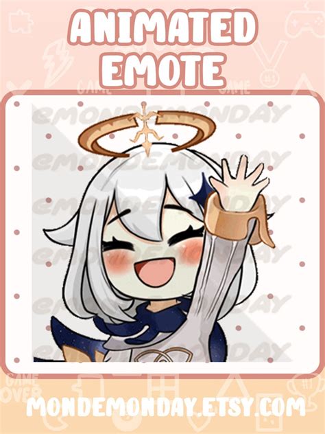 Animated Emote Waving Paimon From Genshin Impact Etsy