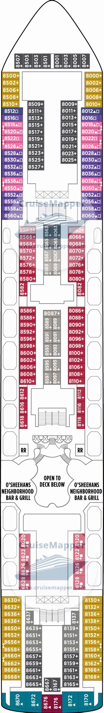 Norwegian Star Deck 8 Plan Layout Review Of All Facilities