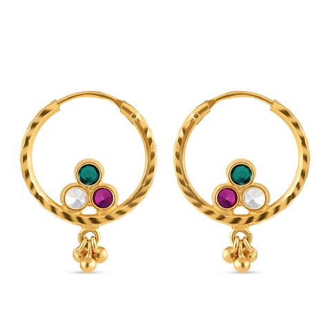 22ct Gold Indian Bali Hoop Earrings Online Shopping Uk