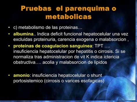 Pruebas Funcionales Hepaticas PPT