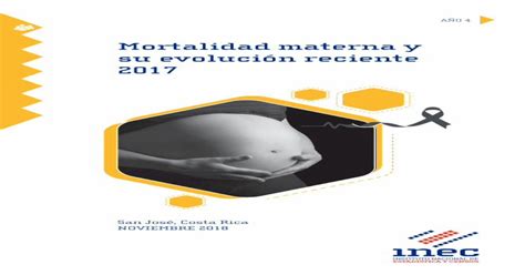 Mortalidad Materna Y Su Evolución Reciente 2017 Pdf Document