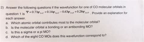 2 Answer The Following Questions If The Wavefunction