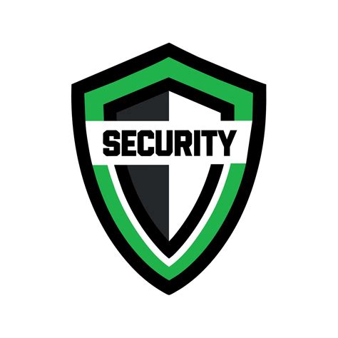 Security Logo With Shield Concept Art Illustration 46965000 Vector Art
