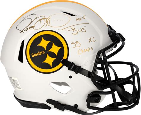 Jerome Bettis Pittsburgh Steelers Autographed Riddell Lunar Eclipse Speed Authentic Helmet With