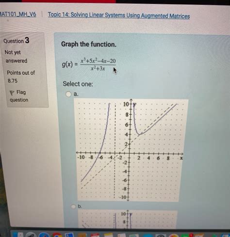 Solved 1at101mhv6 Topic 14 Solving Linear Systems Using