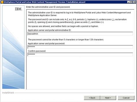 Installing The WebSphere Portal Server
