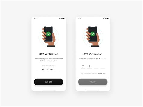 Otp Verification Screen Ui Design Behance