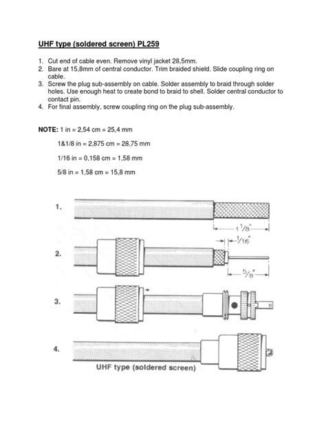 Connector Type Pl 259 Fitting Instructions Pdf
