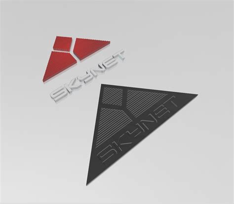 Stl File Skynet Logo・model To Download And 3d Print・cults